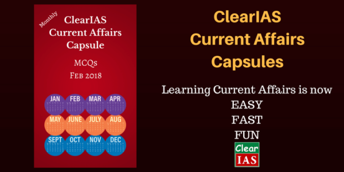 Current Affairs Capsules – Monthly MCQs eBooks January and February ...