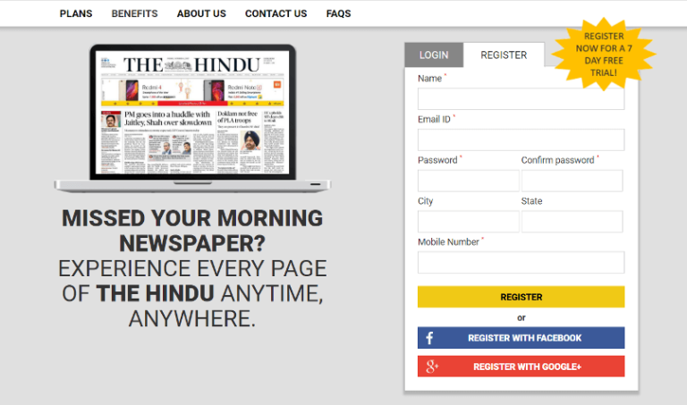 The Hindu ePaper - How to download the PDF online?