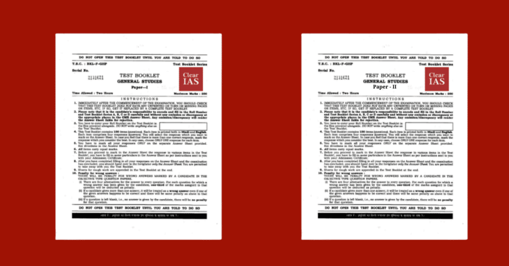 UPSC Prelims 2026 Question Paper [GS Paper I and II] | ClearIAS