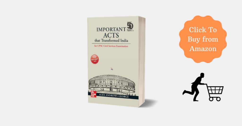 'Important Acts that transformed India' by Alex Andrews George: Book ...