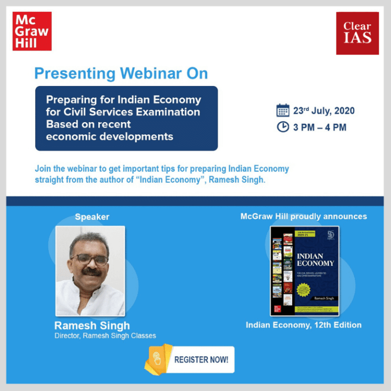 Webinar by Ramesh Singh: 'How to prepare Indian Economy based on recent ...